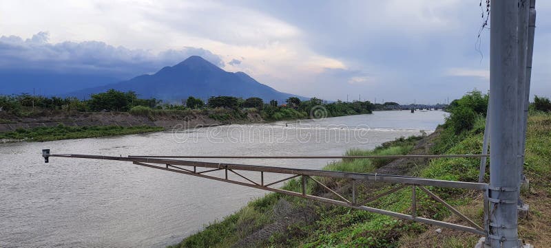 Mount Arjuno East Java stock image. Image of bridge - 263786445