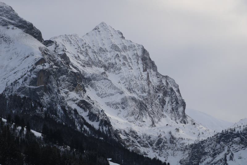 Mount Arpelistock and Sanetsch Mountain Pass, Swiss Alps Stock Photo ...