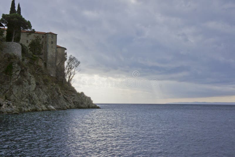 Mount Athos, Gregoriou Eastern Orthodox Monastery, Greece, Europe ...