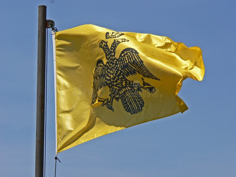 Mount Athos or Holy Mountain Flag. Stock Photo - Image of balkans ...