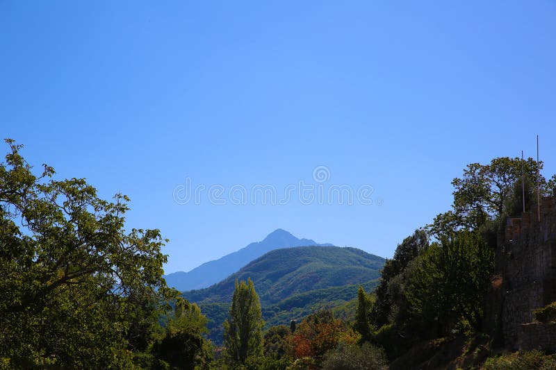 Mount Athos - Mountain on the Athos Peninsula in Northeastern Greece ...