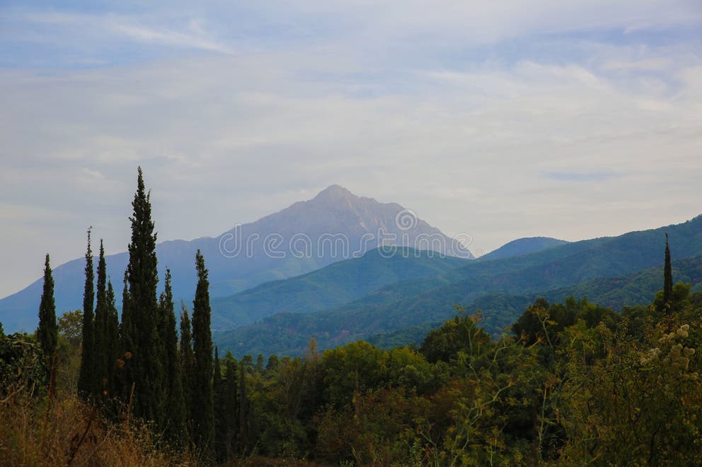 Mount Athos - Mountain on the Athos Peninsula in Northeastern Greece ...