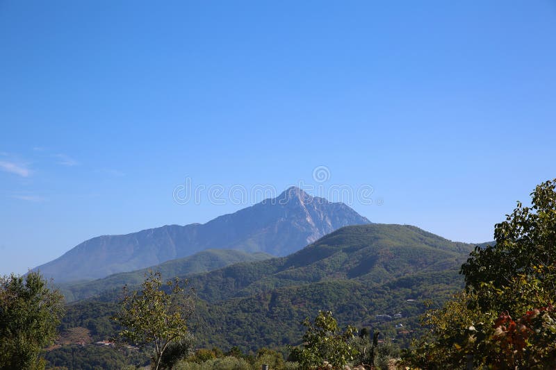 Mount Athos - Mountain on the Athos Peninsula in Northeastern Greece ...