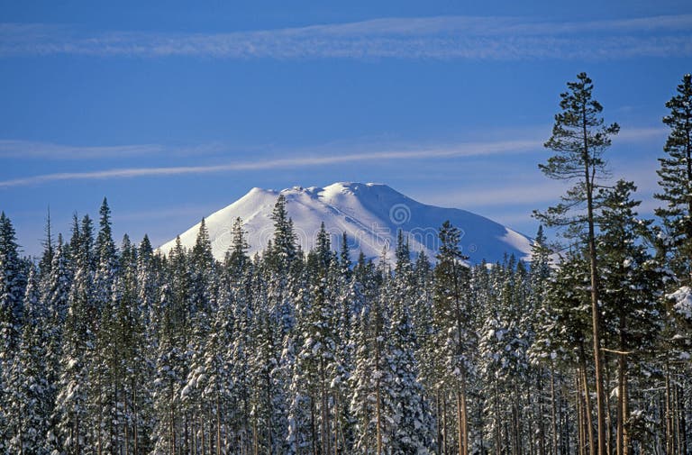 Mount Bachelor (top) stock photo. Image of landscape - 18081626