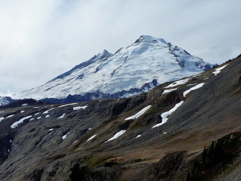 Mount Baker from Ptarmigan Ridge, Washington Stock Image - Image of ...