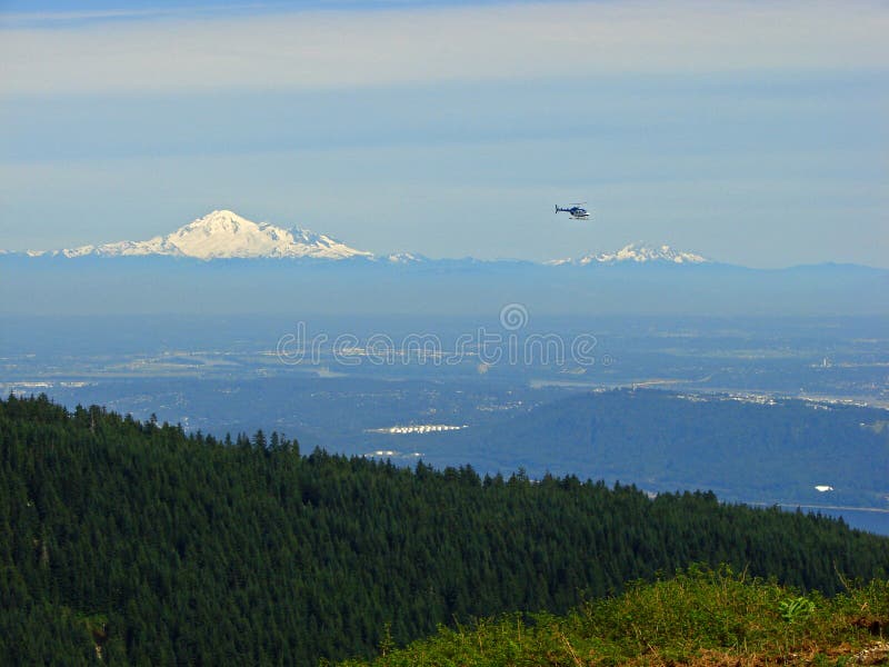 Mount Baker View, Vancouver Stock Image - Image of water, washington ...