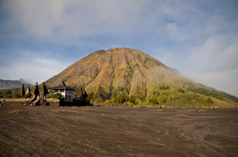Mount Batok in East Java Indonesia Stock Image - Image of adventure ...