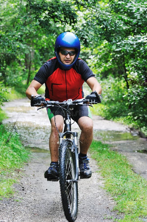 Mount bike man outdoor stock image. Image of bicycle - 11304209