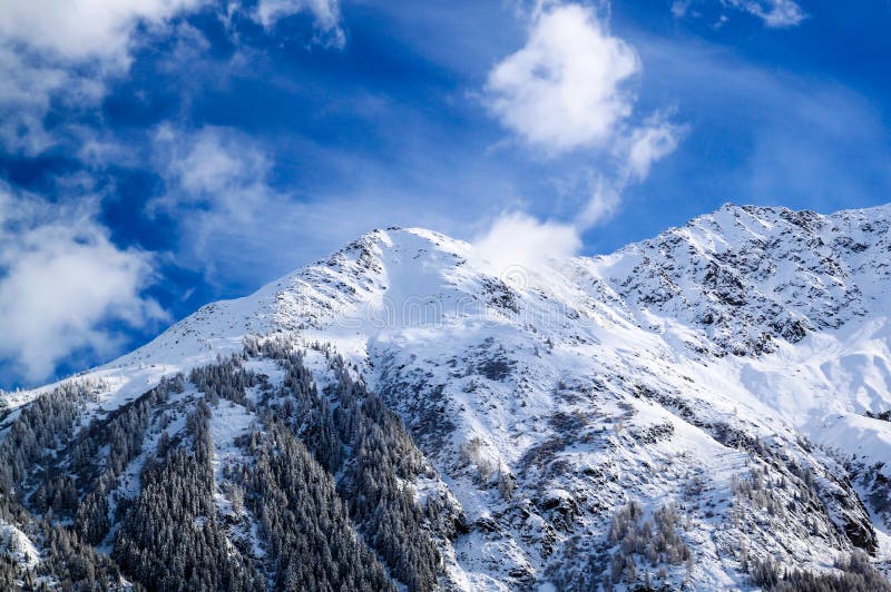 The Mount Blanc in Chamonix, France Stock Image - Image of landmark ...