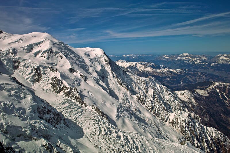Mount blanc massif stock image. Image of outdoors, nature - 21999699