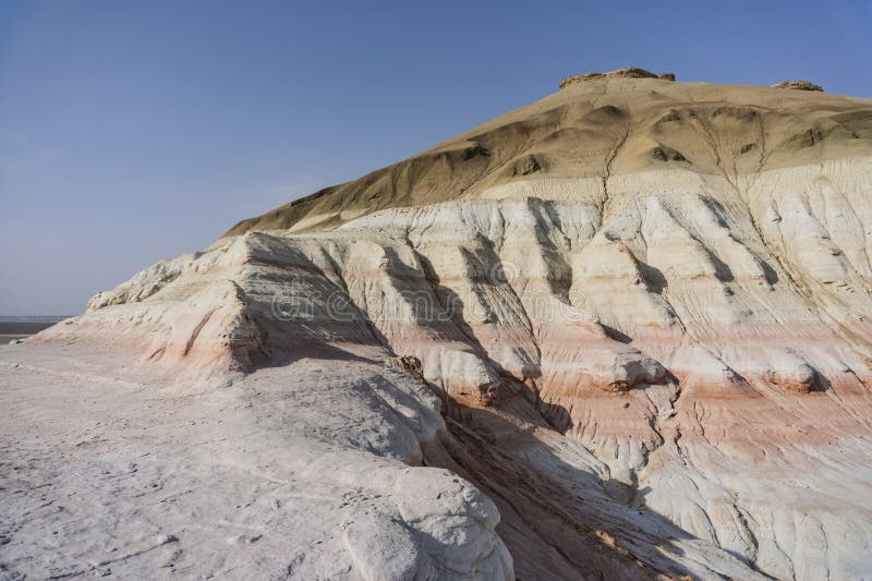 Mount Bokty Consisting of Different Layers of Limestone and Other ...