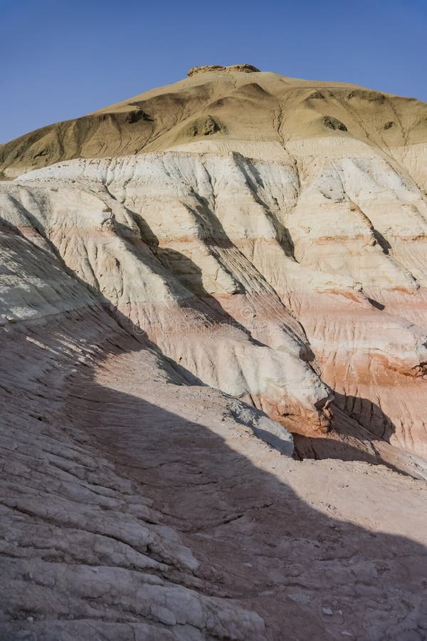 Mount Bokty Consisting of Different Layers of Limestone and Other ...