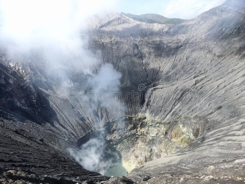 Mount Bromo Crater View stock image. Image of mount - 259515989