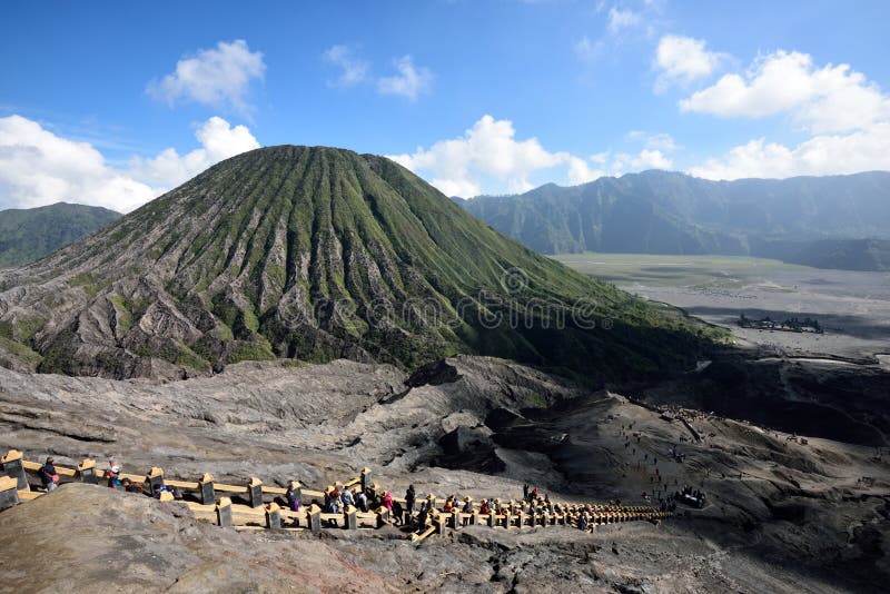 Mount Bromo, Indonesia stock photo. Image of volcano - 65587490