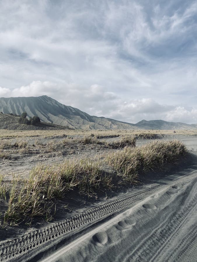 Mount Bromo Off Roading on Sand Dunes Stock Image - Image of mount ...