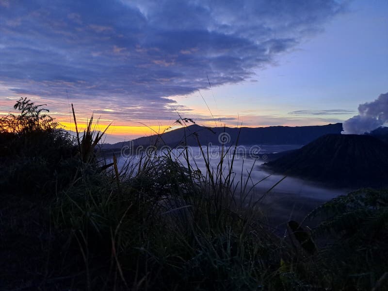 Mount Bromo sunrise point stock image. Image of sunrise - 256039281