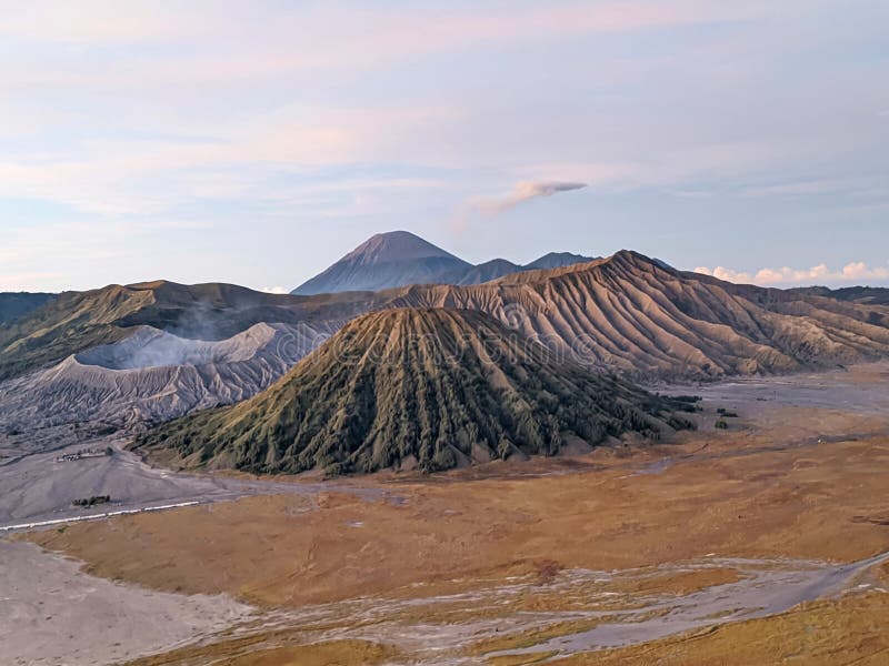 Mount Bromo at Sunrise and Sunset Stock Image - Image of indonesia ...