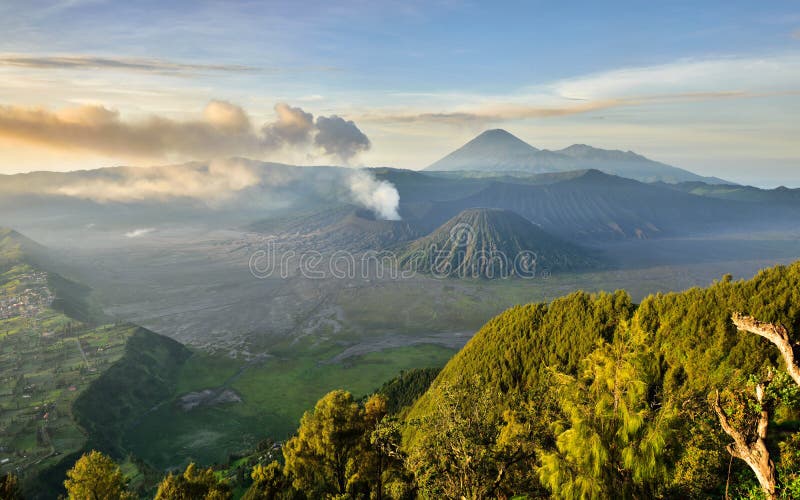 Mount Bromo at Sunrise stock image. Image of beautiful - 71333653
