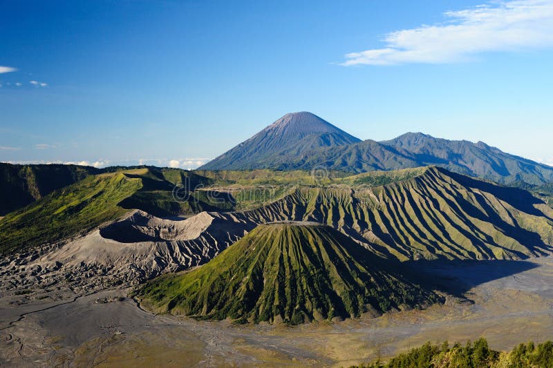 Mount Bromo Volcano in East Java Stock Image - Image of attraction ...