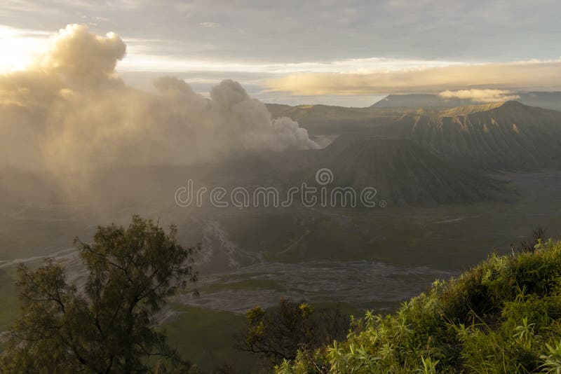Mount Bromo Volcano Eruption Stock Image - Image of expedition, asia ...