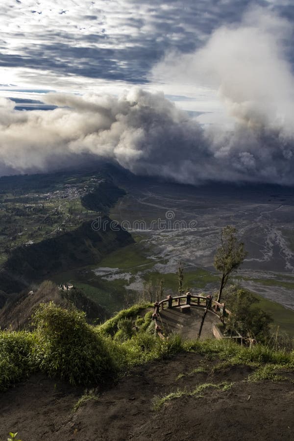 Mount Bromo Volcano Eruption Stock Image - Image of cloud, eruption ...