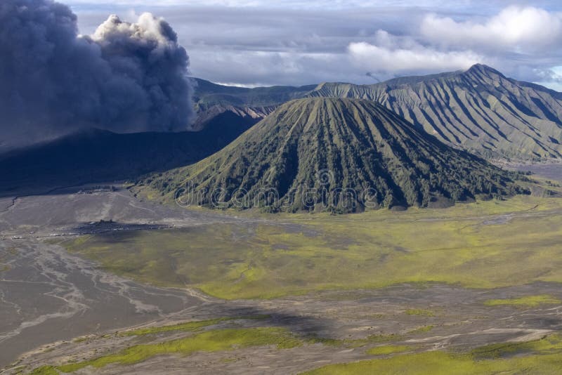 Mount Bromo Volcano Eruption Stock Image - Image of mount, destination ...