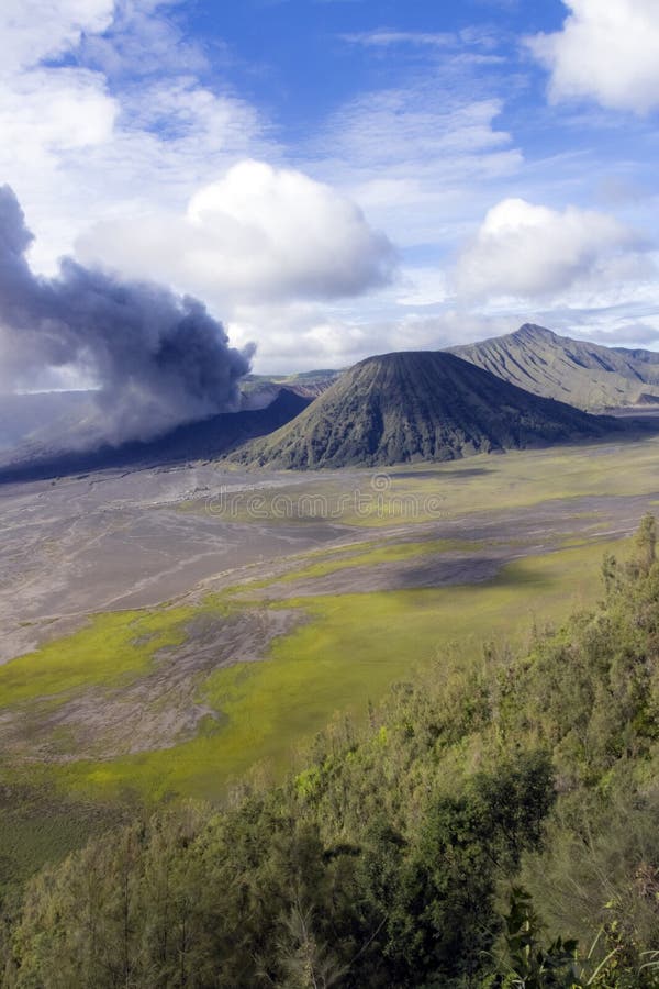 Mount Bromo Volcano Eruption Stock Photo - Image of cloudscape ...
