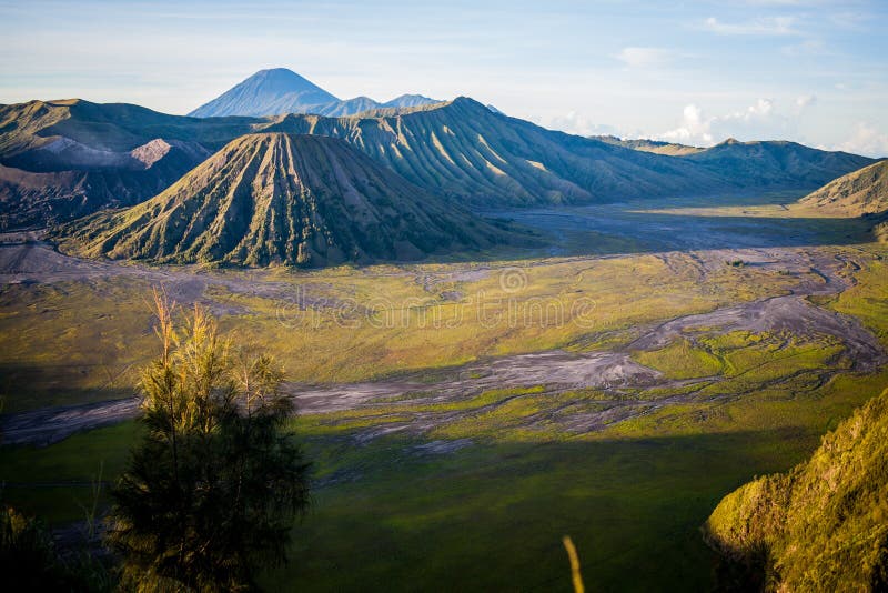 Mount Bromo Volcano, Indonesia Stock Photo - Image of volcano, sand ...