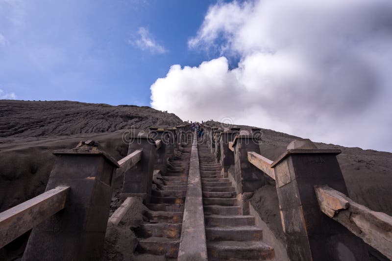 Mount Bromo Volcano Sunrise in East Java, Indonesia. Editorial Image ...