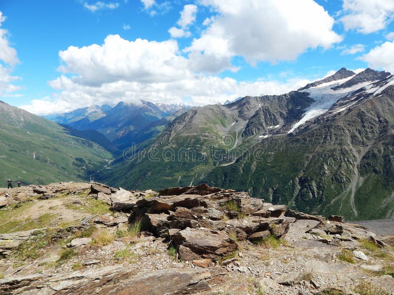 Mount Cheget in the Caucasus, Russia. Stock Image - Image of walls ...
