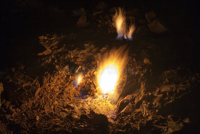 Mount Chimera, Eternal Flames in Ancient Lycia, Turkey Stock Photo ...