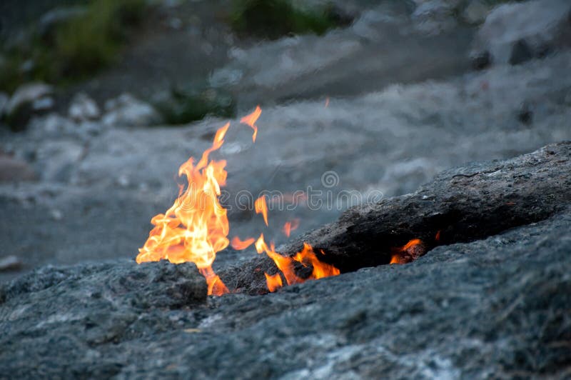 Mount Chimera, Eternal Flames in Ancient Lycia, Turkey Stock Image ...