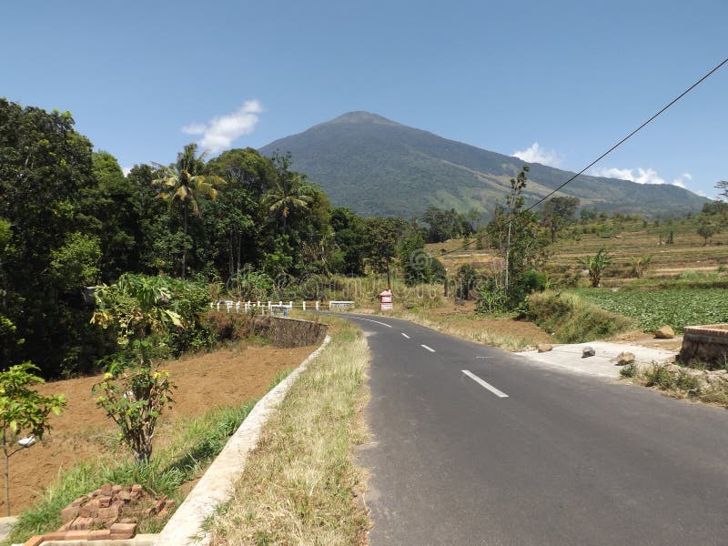 Mount Ciremai stock photo. Image of mountain, freeway - 334676108