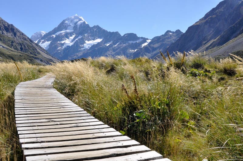 Mount Cook stock photo. Image of peak, scenery, walk - 19776442