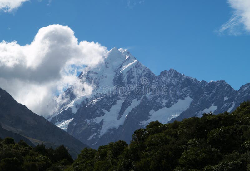 Mount Cook stock image. Image of ridge, mountain, zealand - 23923143