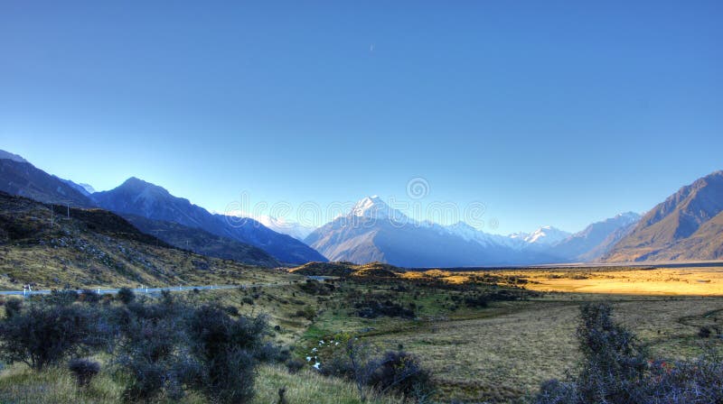 Mount Cook stock photo. Image of nature, panorama, landscapes - 8968882