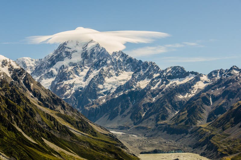 Mount Cook Summit stock image. Image of climb, shear - 31511651