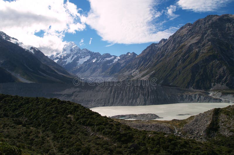 Mount Cook range stock image. Image of stone, moraine - 23923225