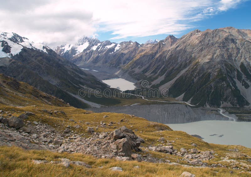 Mount Cook range stock photo. Image of mueller, summit - 23923466