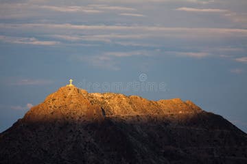 Mount Cristo Rey stock image. Image of texas, tribute - 15385925