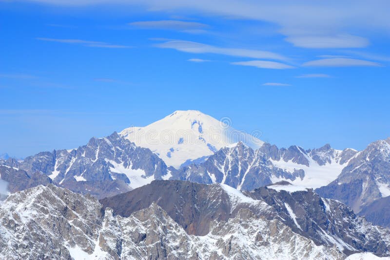 Mount Elbrus stock image. Image of slope, blue, ease - 12234119