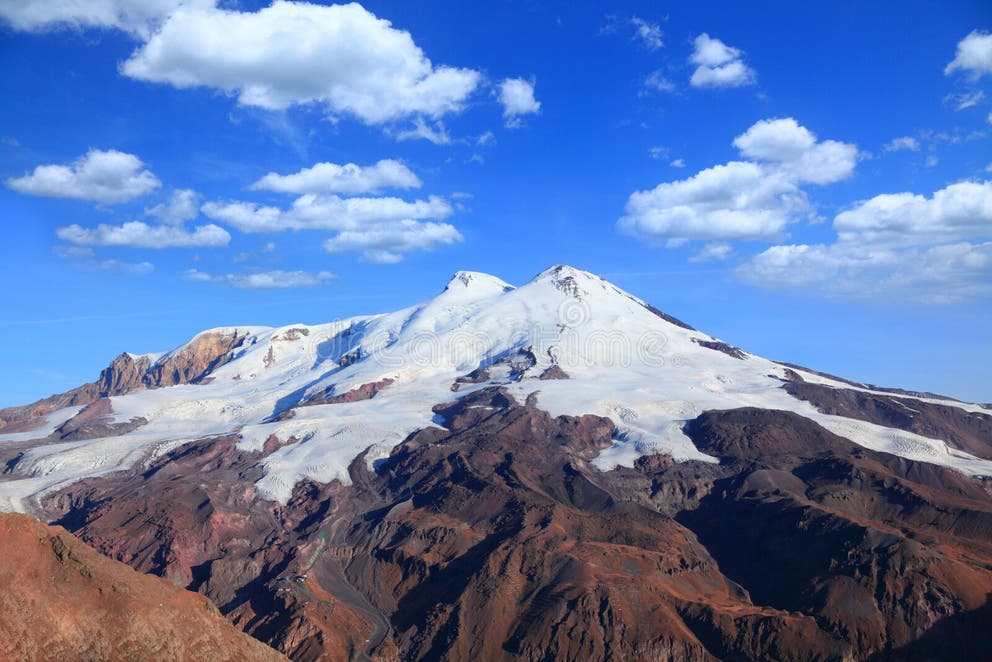 Mount elbrus stock image. Image of rock, winter, ridge - 136087261