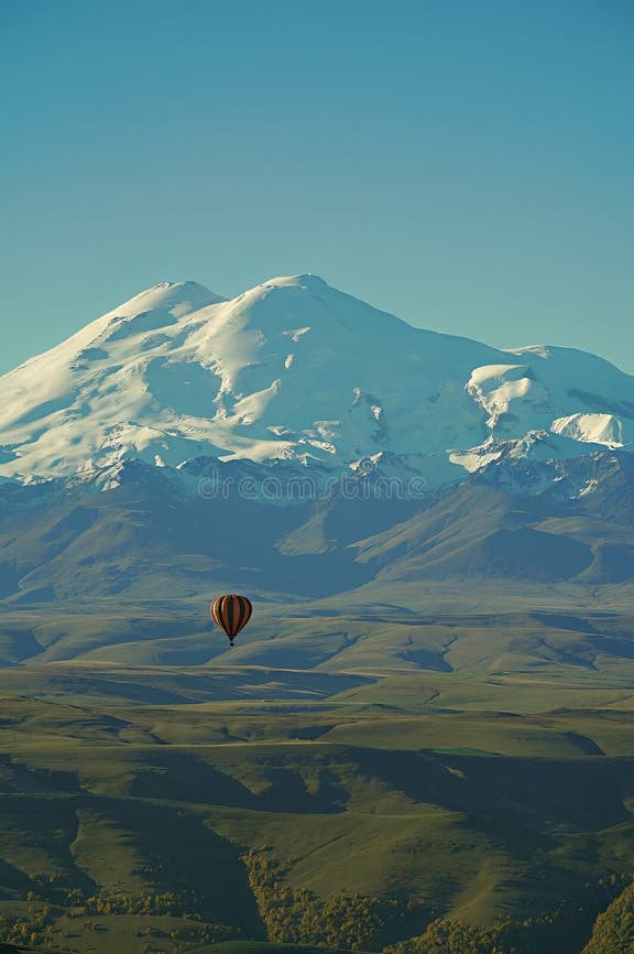 Mount Elbrus volcano stock image. Image of life, peak - 374695761