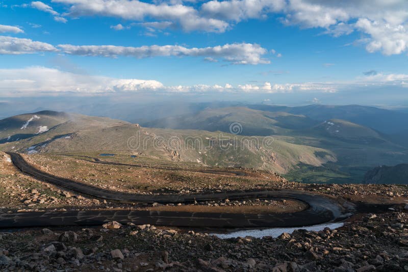 Mount Evans Road stock image. Image of byway, colorado - 156804485