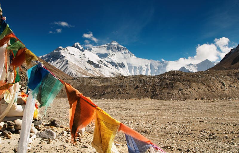 Mt Everest West Ridge stock image. Image of khumbutse - 2094877