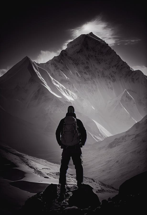 Mount Everest base camp stock illustration. Illustration of mountain ...