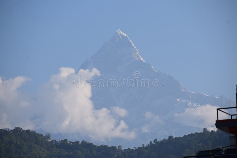 Mount Everest View from the Nepal Side Stock Image - Image of nice ...