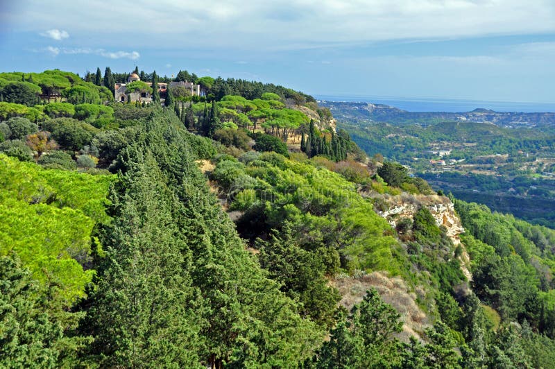 Mount filerimos stock image. Image of hike, travel, hiking - 21943509