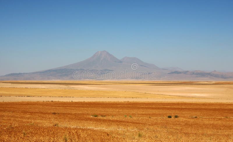 Mount Hasan Hasan Dagi stock photo. Image of rock, agriculture - 196094850