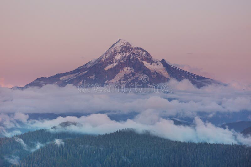 Mt Hood stock image. Image of outdoor, oregon, blue - 191015103